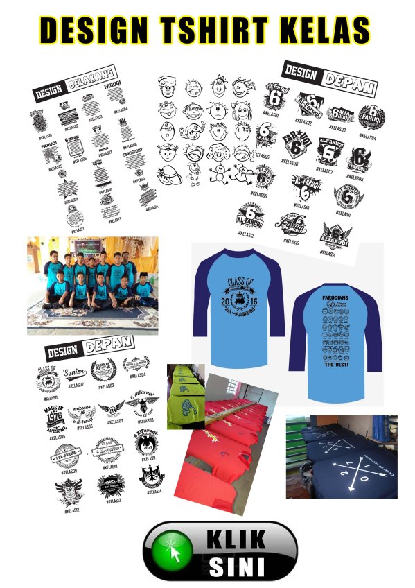DESIGN TSHIRT KELAS | mohcetakbaju.com